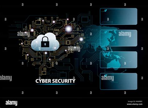 Concepto de seguridad cibernética proteger información antecedentes