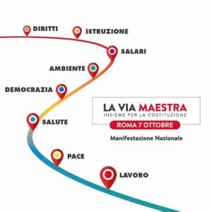 7 Ottobre Manifestazione Nazionale A Roma LA VIA MAESTRA INSIEME PER