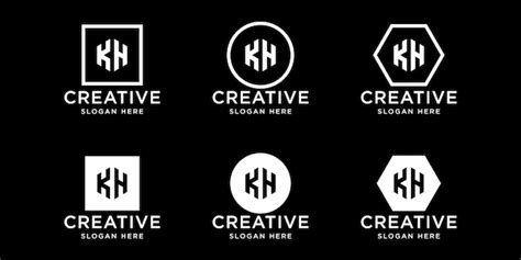 Premium Vector Kh Logo