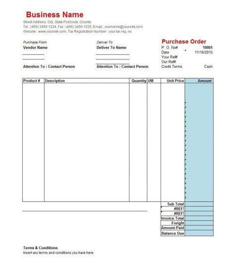 Sample Of 37 Free Purchase Order Templates In Word Excel Tiling