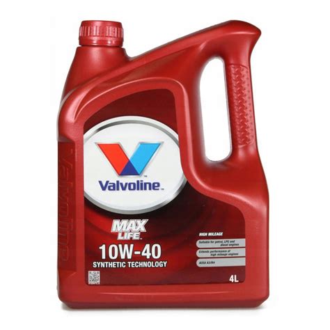 VALVOLINE MAXLIFE 10W 40 OLEJ SILNIKOWY 10W 40 4L 8710941021683 Za 106