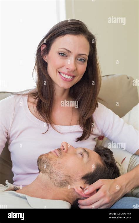 Man Lying On Womans Lap Hi Res Stock Photography And Images Alamy