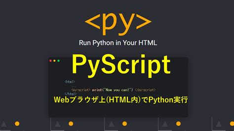 pyscript webブラウザ上 html内 でpython実行 みやしんのプログラミングスキル通信