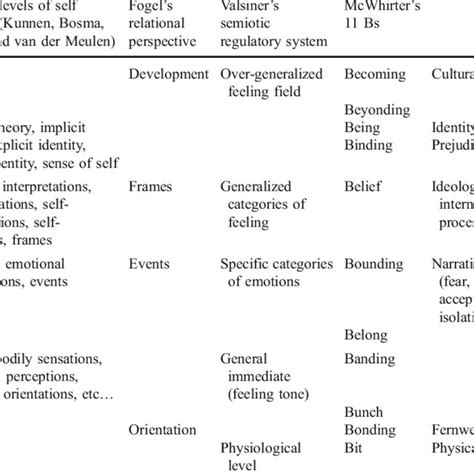 theoretical models presented by levels of abstraction and aggregation download table