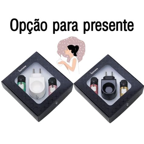 Difusor Aromatizador Standart ou Porcelana Via Aroma 2 essências Kit