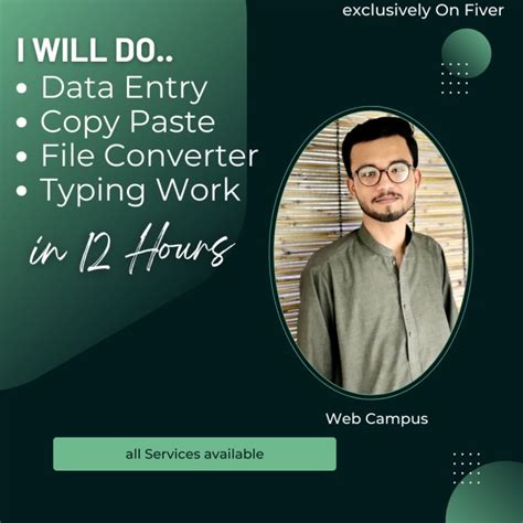Manual Data Entry Typing Work Conversion Copy Paste By