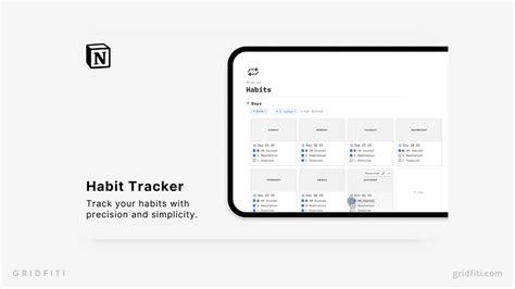 Notion Habit Tracker Template Ratemydenis