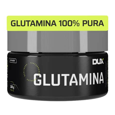 Glutamina Dux Nutrition 100 Pura 100g WorkShape Fit Suplementos