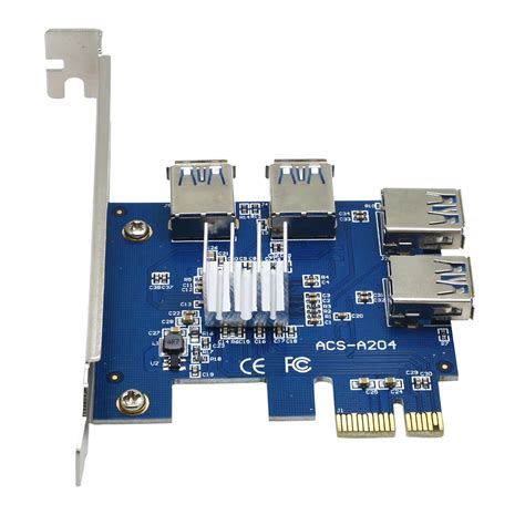 Tishric Pcie A Placa Multiplicador Pci Express Multiplicador Pci E 1x A