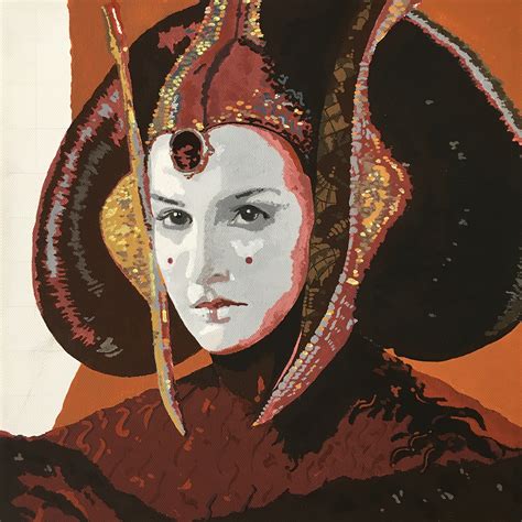 STAR WARS Queen Amidala Painting On Behance