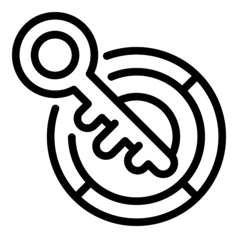 Premium Vector Problem Solving Key Icon Outline Vector Making