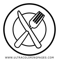 Dibujo De Cubiertos Para Colorear Ultra Coloring Pages The Best