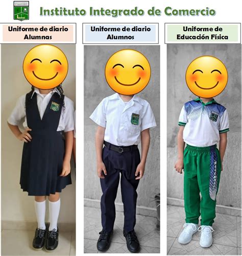 UNIFORMES DE LA INSTITUCIÓN EDUCATIVA Instituto Integrado de Comercio