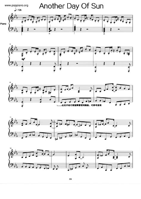 Justin Hurwitz La La Land Another Day Of Sun Pdf
