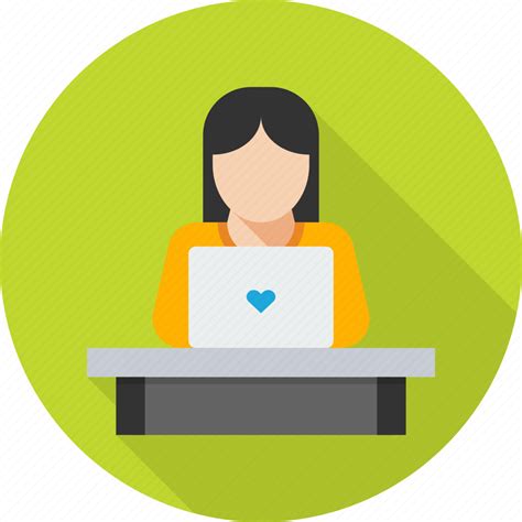 coding developer laptop programming website woman work icon download on iconfinder