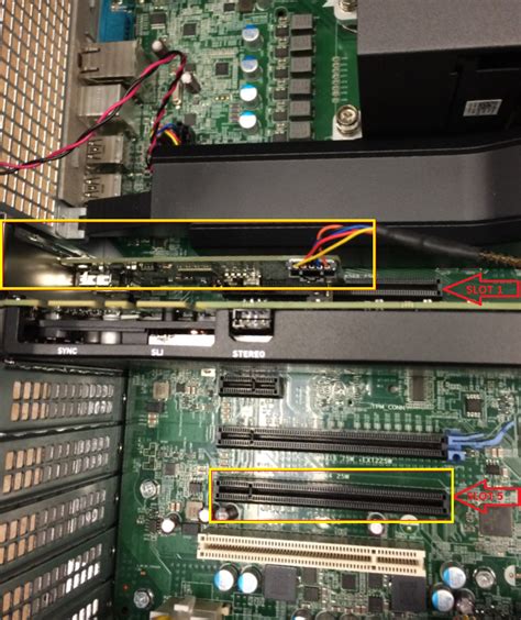 Precision 5810 Or 3620 Thunderbolt Card Installed In PCIe Slot 1 Dell