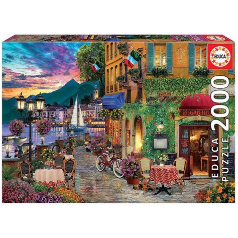 Puzzle 2000 pièces Charme italien Jeux et jouets Educa Avenue des