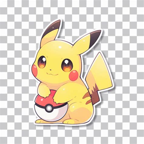 Free Cute Pokémon Pikachu PNG Sticker Download Free Now