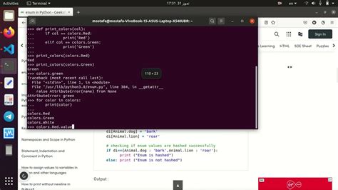 python enum التعدادات في بايثون YouTube