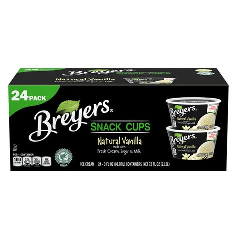 Breyers Ice Cream Natural Vanilla Snack Cups 3 Oz Delivery Or Pickup