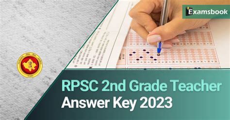 RPSC 2nd Grade Teacher Answer Key 2023 Model Answer Key Out