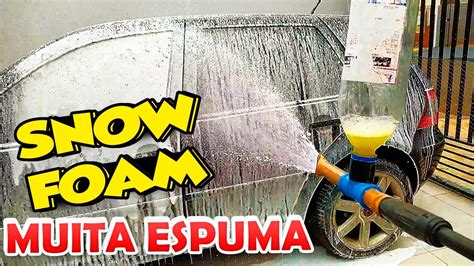 COMO FAZER CANHÃO DE ESPUMA SNOW FOAM CASEIRO BARATO 10 REAIS