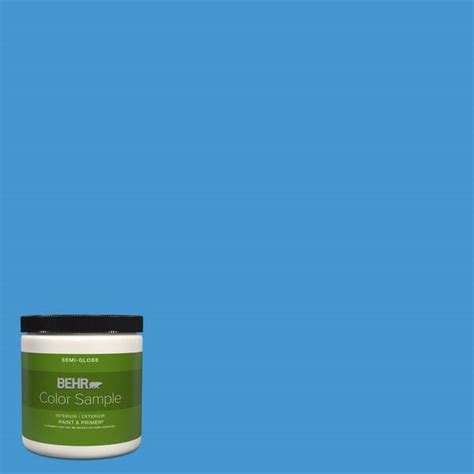 BEHR PREMIUM PLUS 8 Oz P510 5 Perfect Sky Semi Gloss Interior