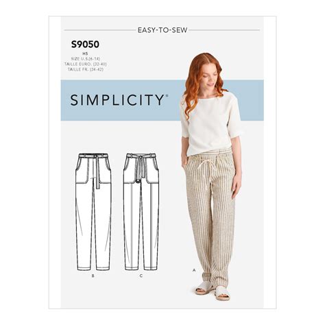Simplicity S9050 MISSES PULL ON PANT Sewing Pattern Paper Sewing