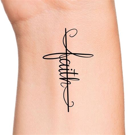 Details 80 Faith With A Cross Tattoo Super Hot In Cdgdbentre