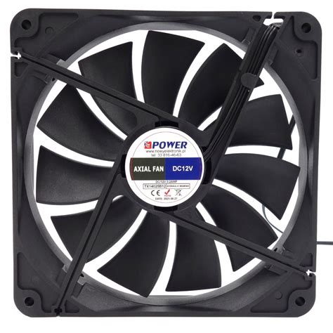 WENTYLATOR 140mm NEPOWER 12V 0 2A 3PIN ULTRACICHY 140x25 CICHY