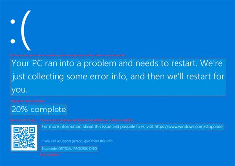 your pc ran into a problem and needs to restart что делать windows 10
