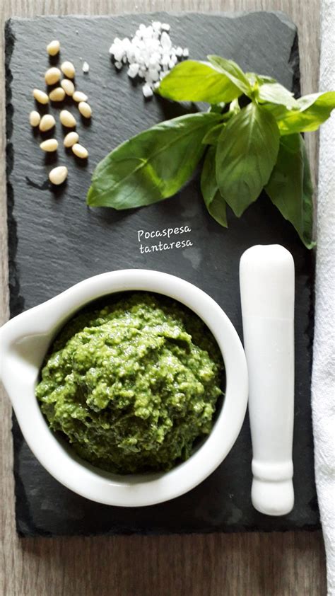 Pesto Fatto In Casa Tradizionale O Con Frullatore Pocaspesatantaresa