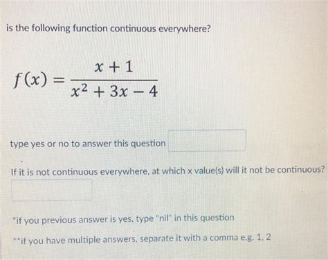 solved is the following function continuous everywheref x