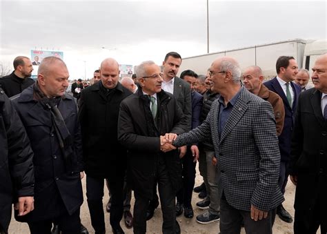 Ulaştırma ve Altyapı Bakanı Abdulkadir Uraloğlu Ankara Elmadağ tren