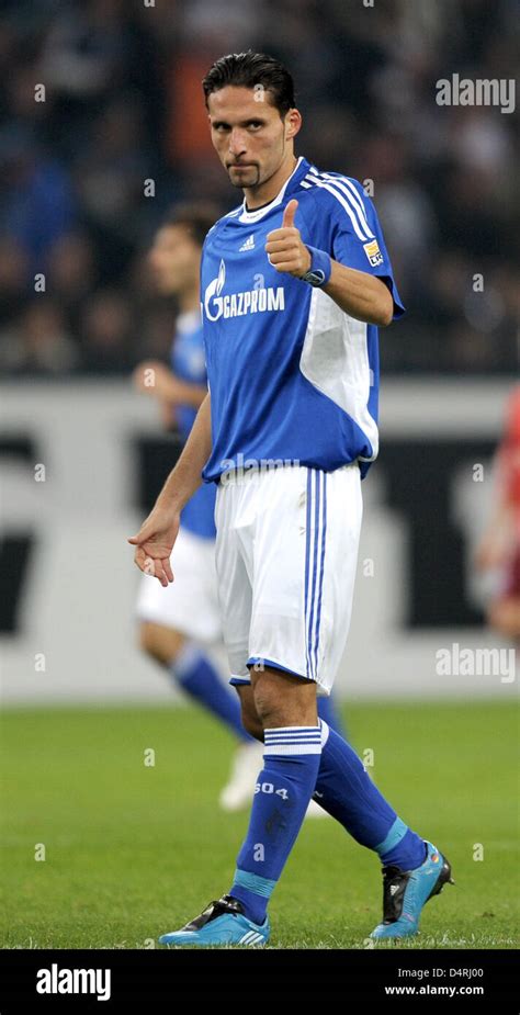 Schalkes Kevin Kuranyi Gestures During The German Bundesliga Matchday