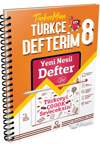 8 Sınıf TürkçeMino Türkçe Defterim Arı Yayıncılık 9786257832939