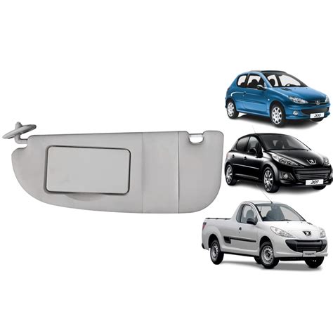 Quebra Sol C Espelho Peugeot 206 207 Hoggar Ld Esquerdo Submarino