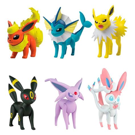 Pokemon Action Pose Figure Pack Espeon Umbreon Sylveon