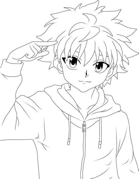 Dibujos De Killua Para Colorear Para Colorear Pintar E Imprimir