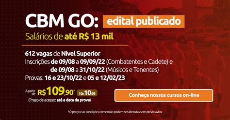 Concurso CBM GO 2022 mais de 600 vagas Blog Aprova Concursos Notícias