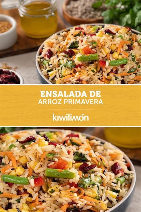 Ensalada De Arroz Primavera Receta Arroz Primavera Arroz Primavera
