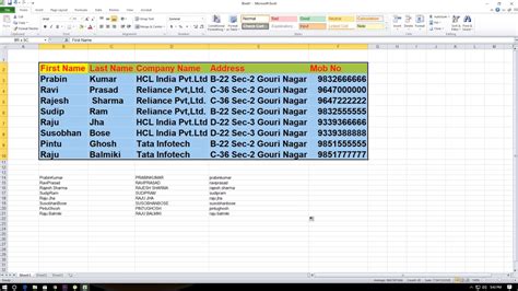 How To Create Basic Data Entry Practice Ms Excel YouTube