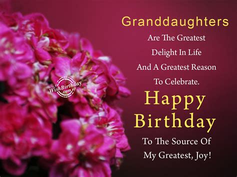Birthday Wishes For Granddaughter From Grandmother A Heartfelt