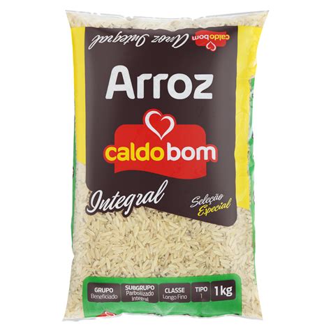 ARROZ PARBOILIZADO TIPO 1 INTEGRAL CALDO BOM SELEÇÃO ESPECIAL PACOTE