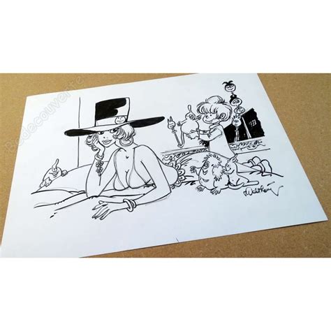 François Walthéry Dessin Original Natacha Hommage à Will 2016