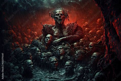 Sinners In Hell Dante S Inferno Generative AI Stock Illustration