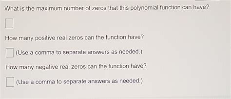 solved tell the maximum number of zeros that the polynomial