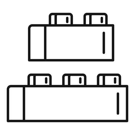 Kid Constructor Piece Icon Outline Style 14430715 Vector Art At Vecteezy