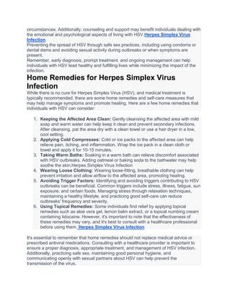 Herpes Simplex Virus Infection PDF
