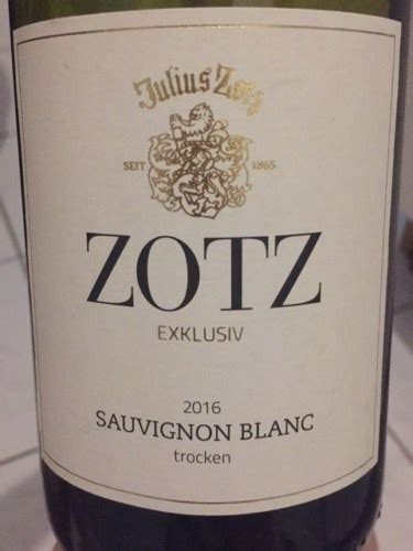 Julius Zotz Exklusiv Sauvignon Blanc Trocken Vivino Australia